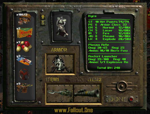 Fallout 1 Character Creation - Fallout One